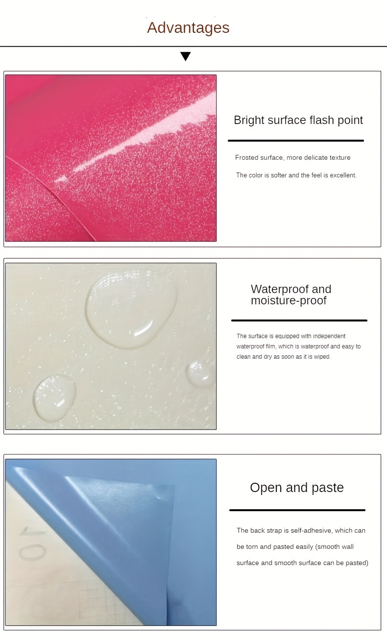 Перлен прах розов самозалепващ се водоустойчив тапет Temu Bulgaria