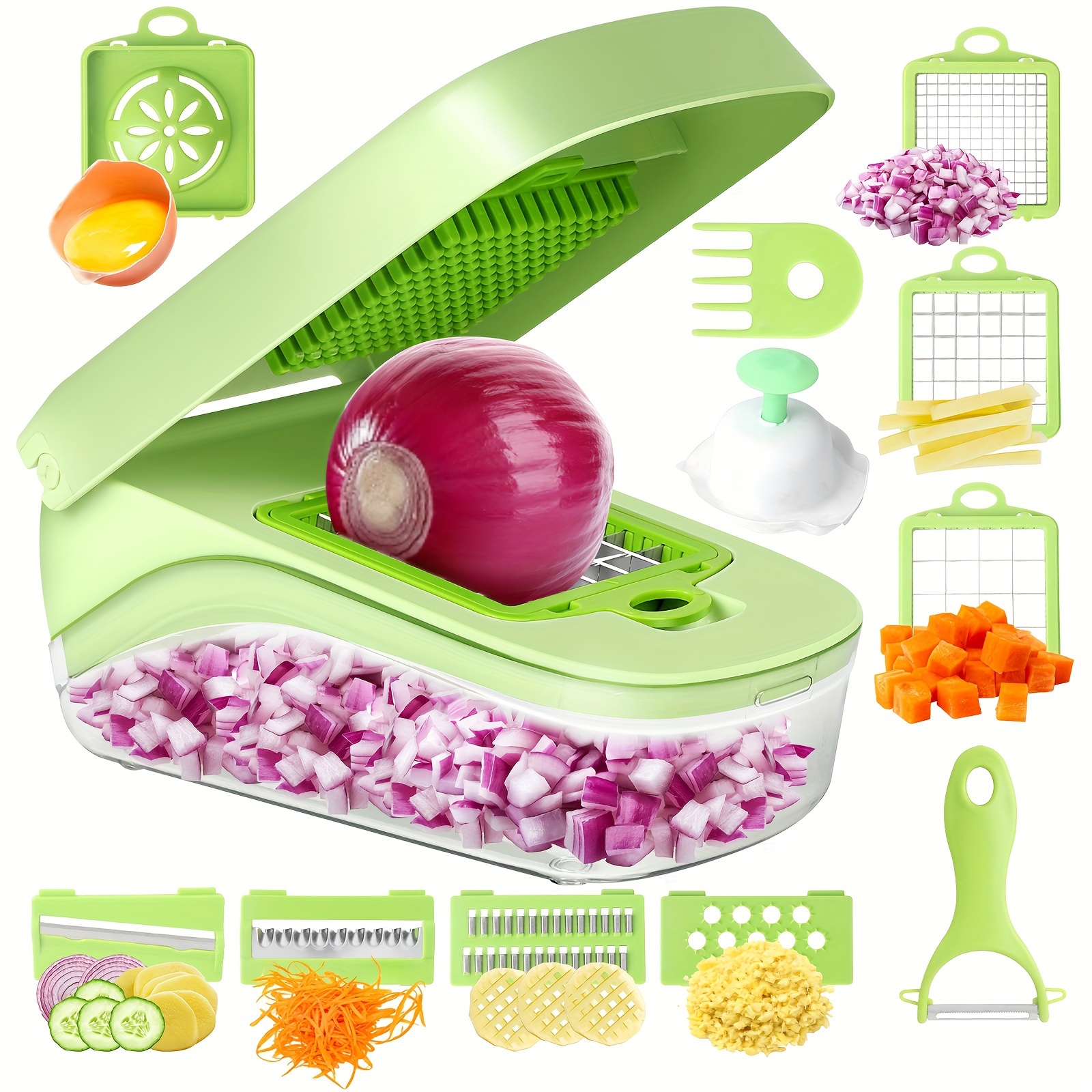 12 in 1 Multi functional Vegetable Chopper: Professional - Temu South ...