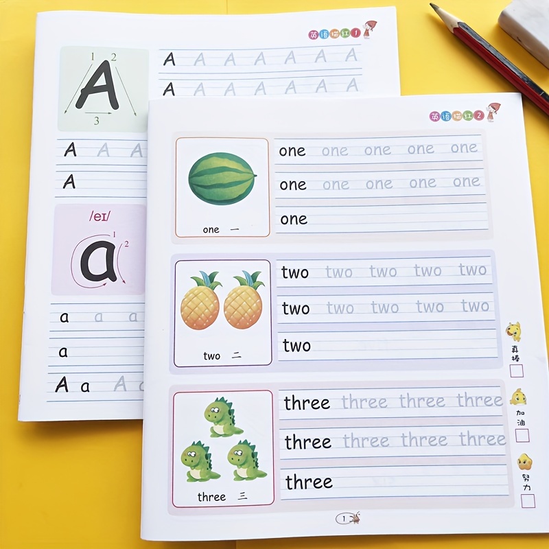 Cuaderno Práctica Escritura Trazado Letras Palabras 36 - Temu Colombia