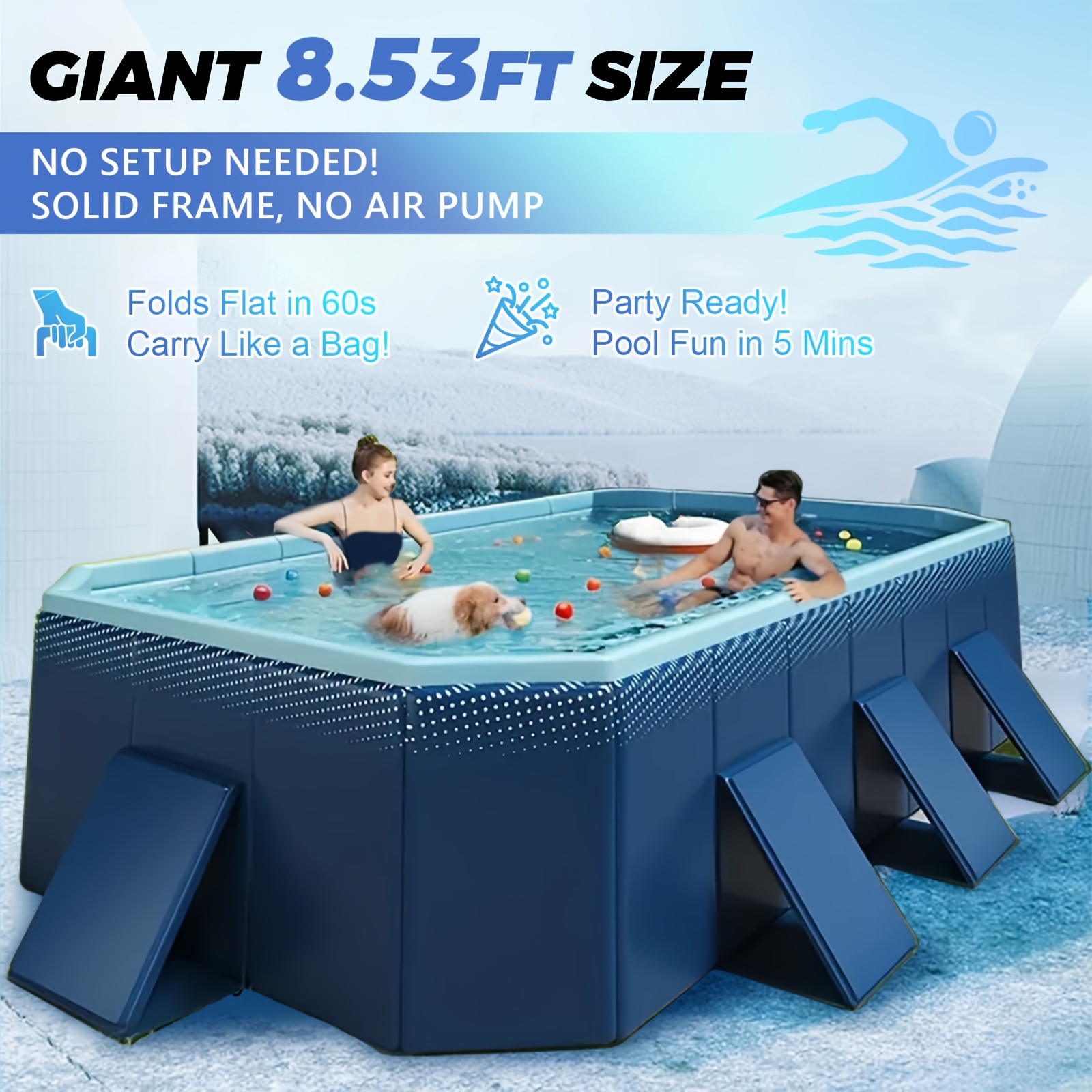 swimming pools sold on Temu United States