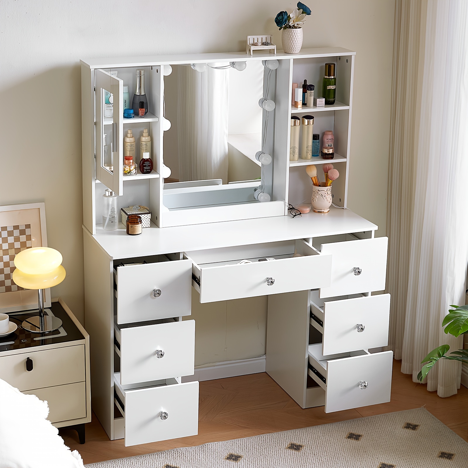 Desk Mirror Lights 3 Colors Led Lighted Vanity - Temu United