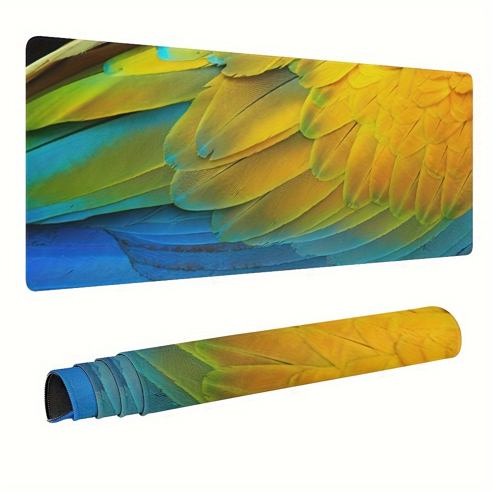 Desk Mat Large Mouse Pad Extended Gaming Fine Feather - Temu Ireland