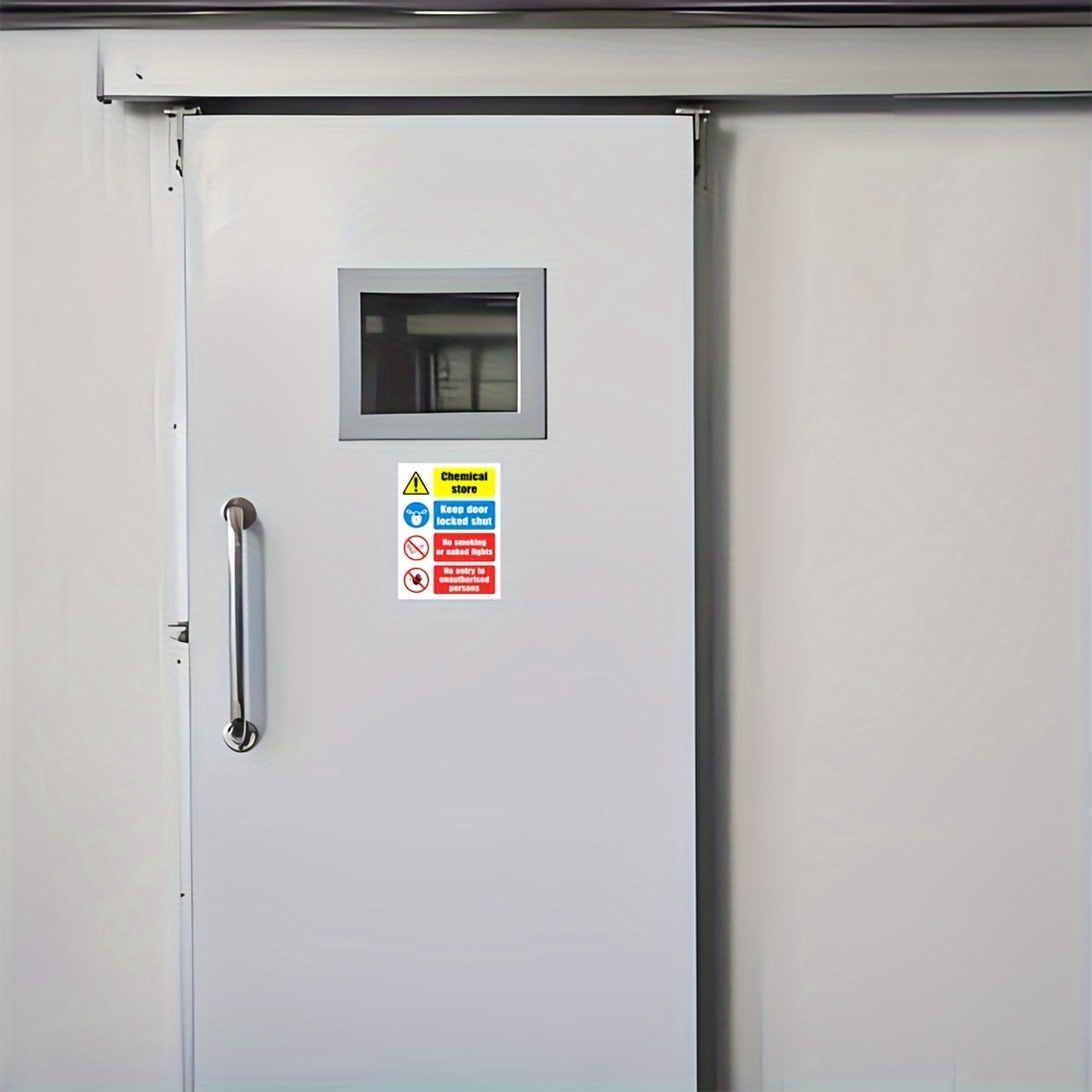 purpose Chemical Safety Signs Pvc English Warning Labels - Temu