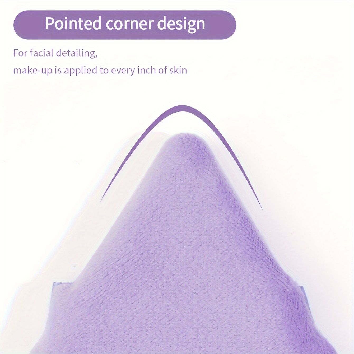 flocked triangular air cushion makeup powder puff dry - Temu