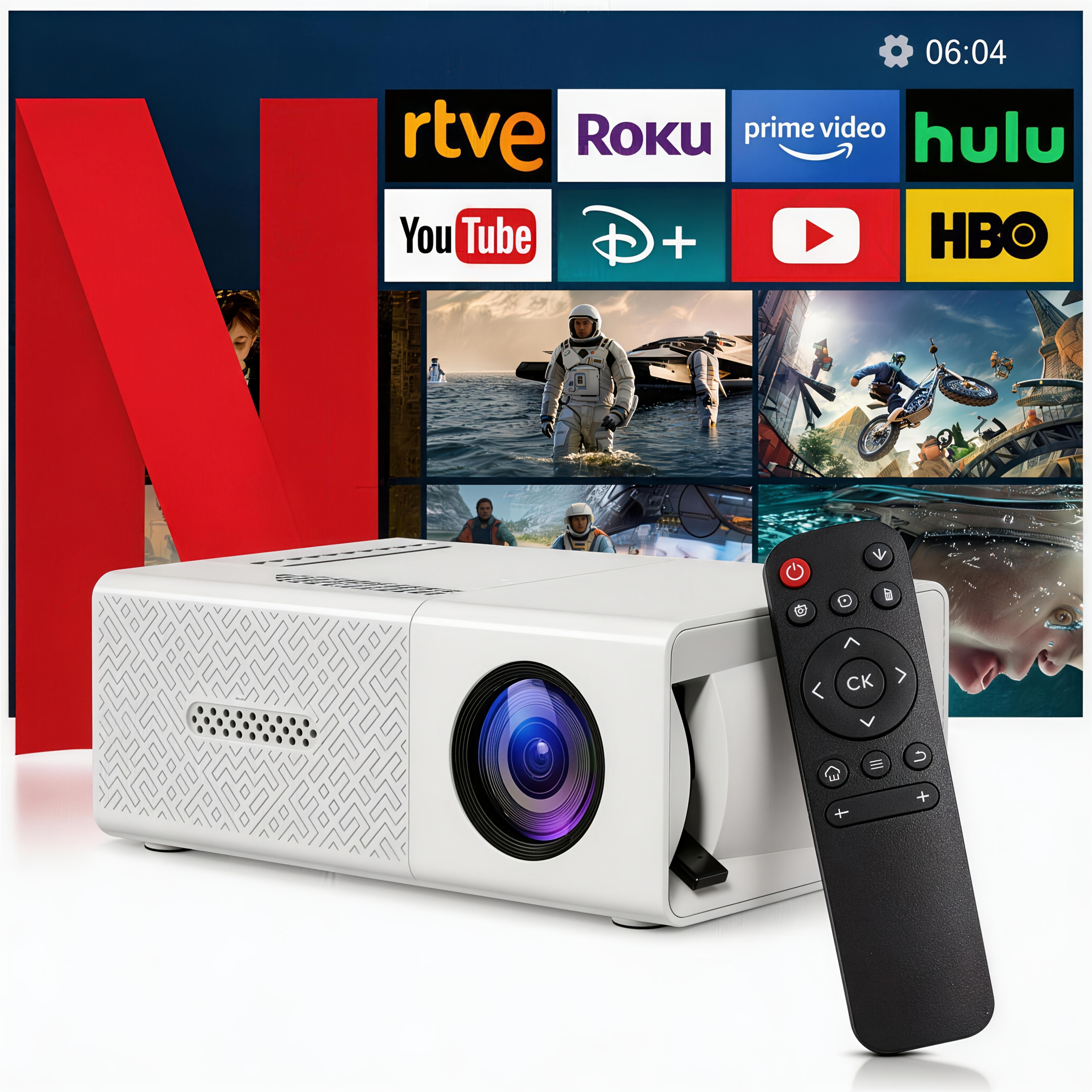 high quality projector sold on Temu United States