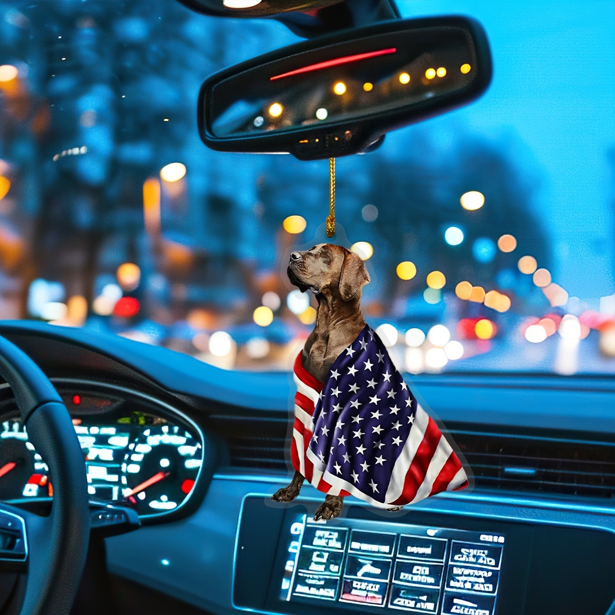 American Flag Car Ornament Independence - Temu