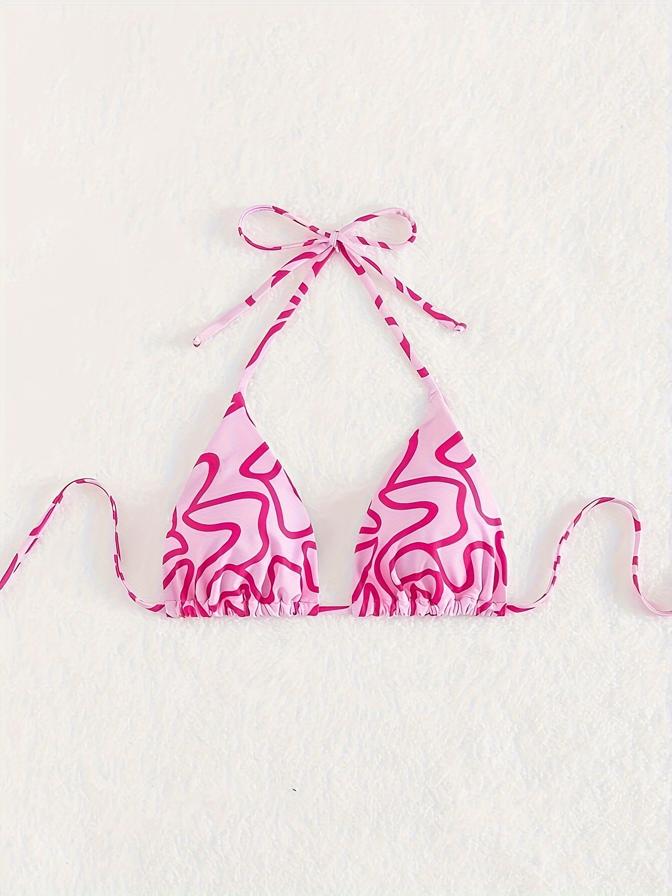 ქალის სექსუალური ხაზის პრინტი ბიკინის ზედა ახალი სტილის - Temu Georgia