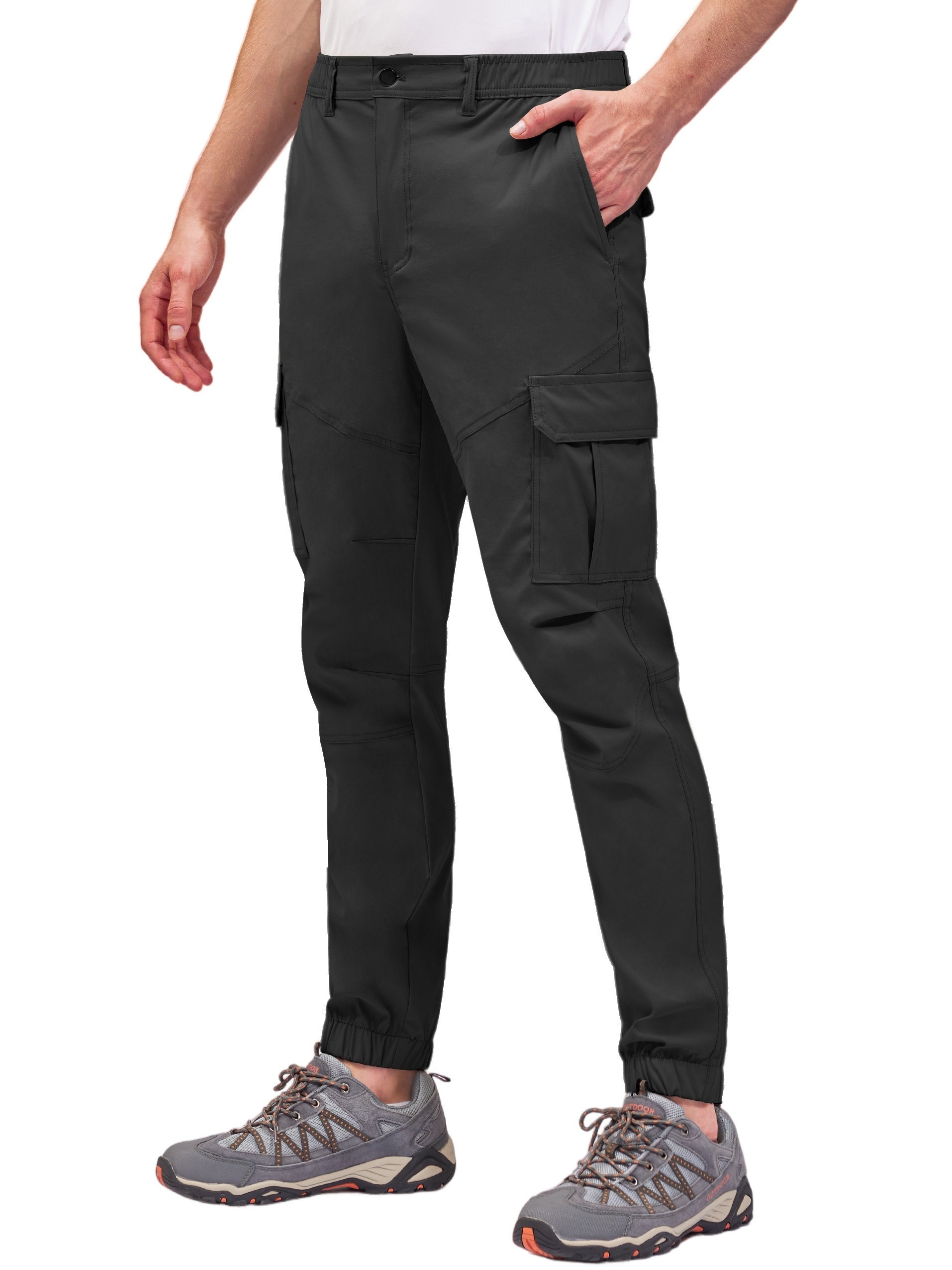 men s work cargo pants stretch waterproof multi pockets Temu