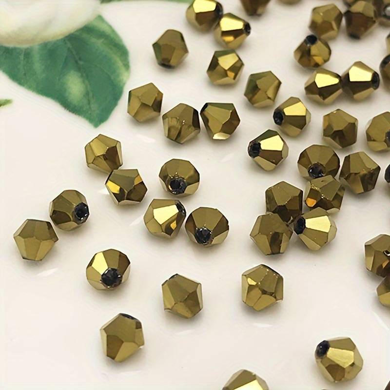 Rhombus Crystal Loose Point Beads Jewelry Making Diy - Temu United Kingdom