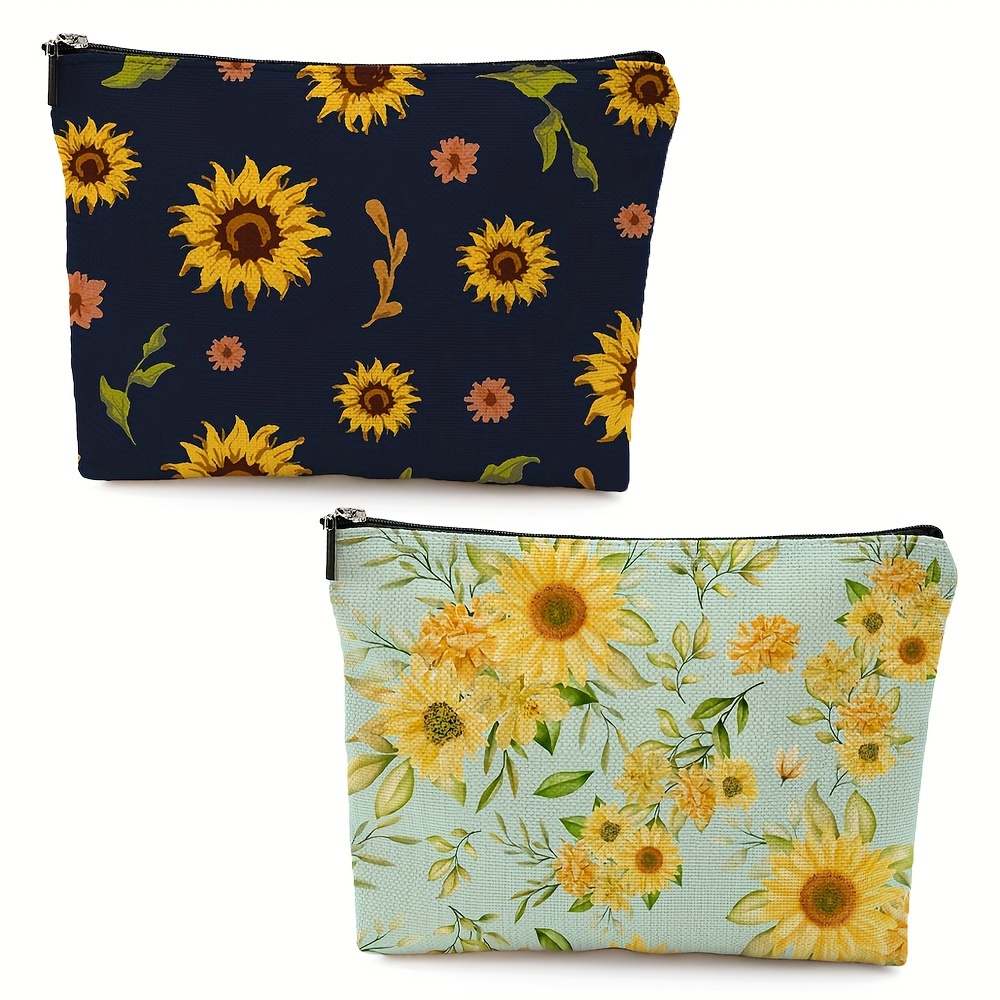 Beautiful Sunflowers Pattern Toiletry Bag Multi functional - Temu ...