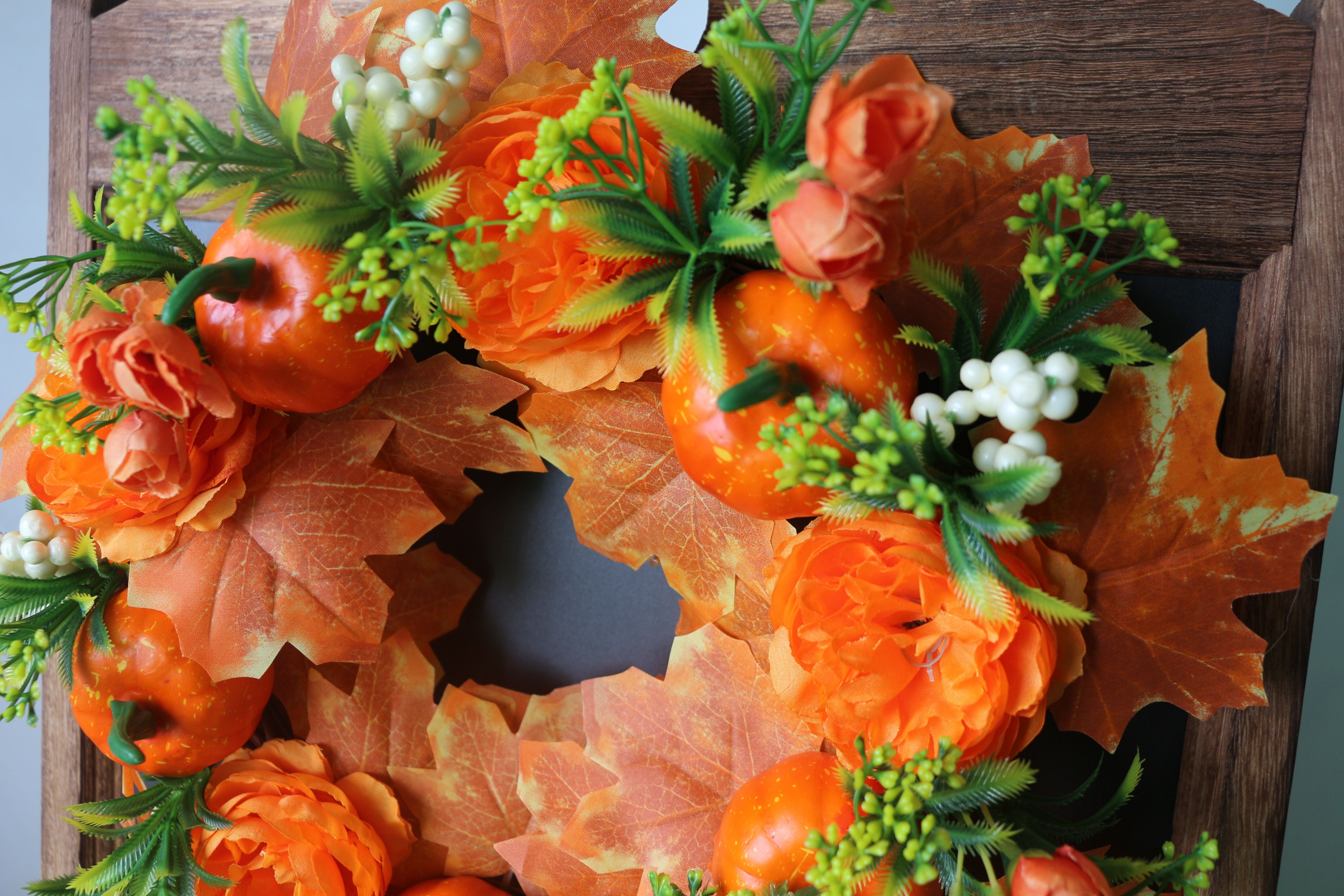 Rustic Farmhouse Autumn Pumpkin Wreath Perfect Thanksgiving - Temu