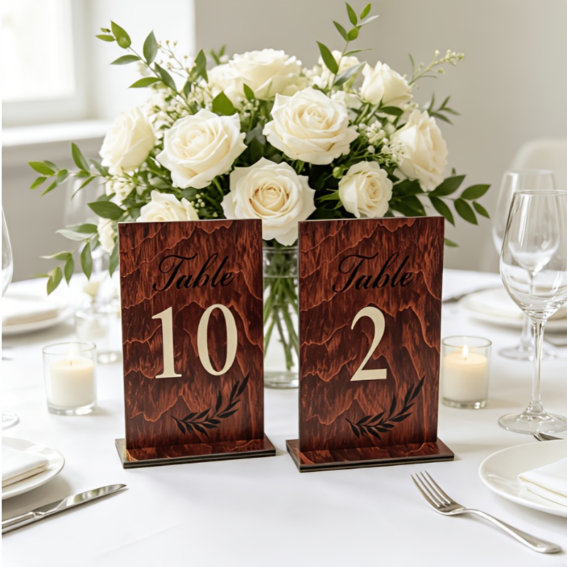 table number signs sold on Temu United States