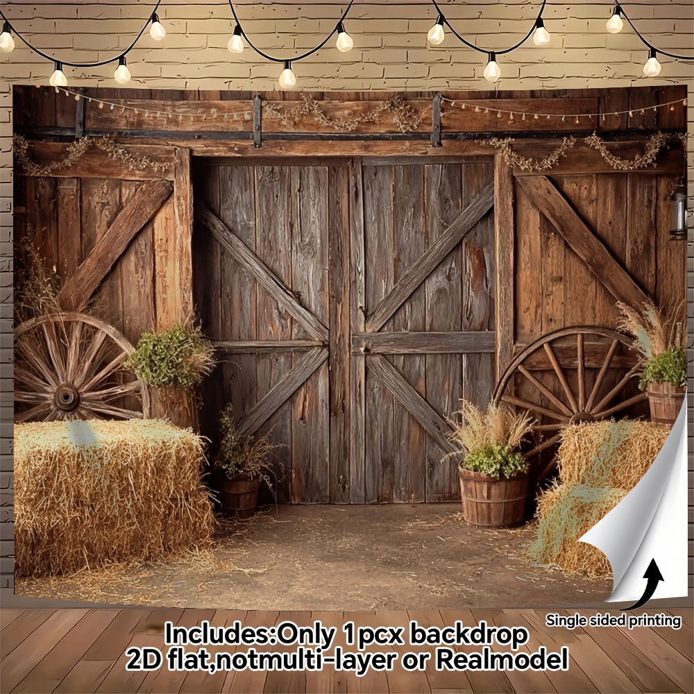 Rustic Barn Door Background