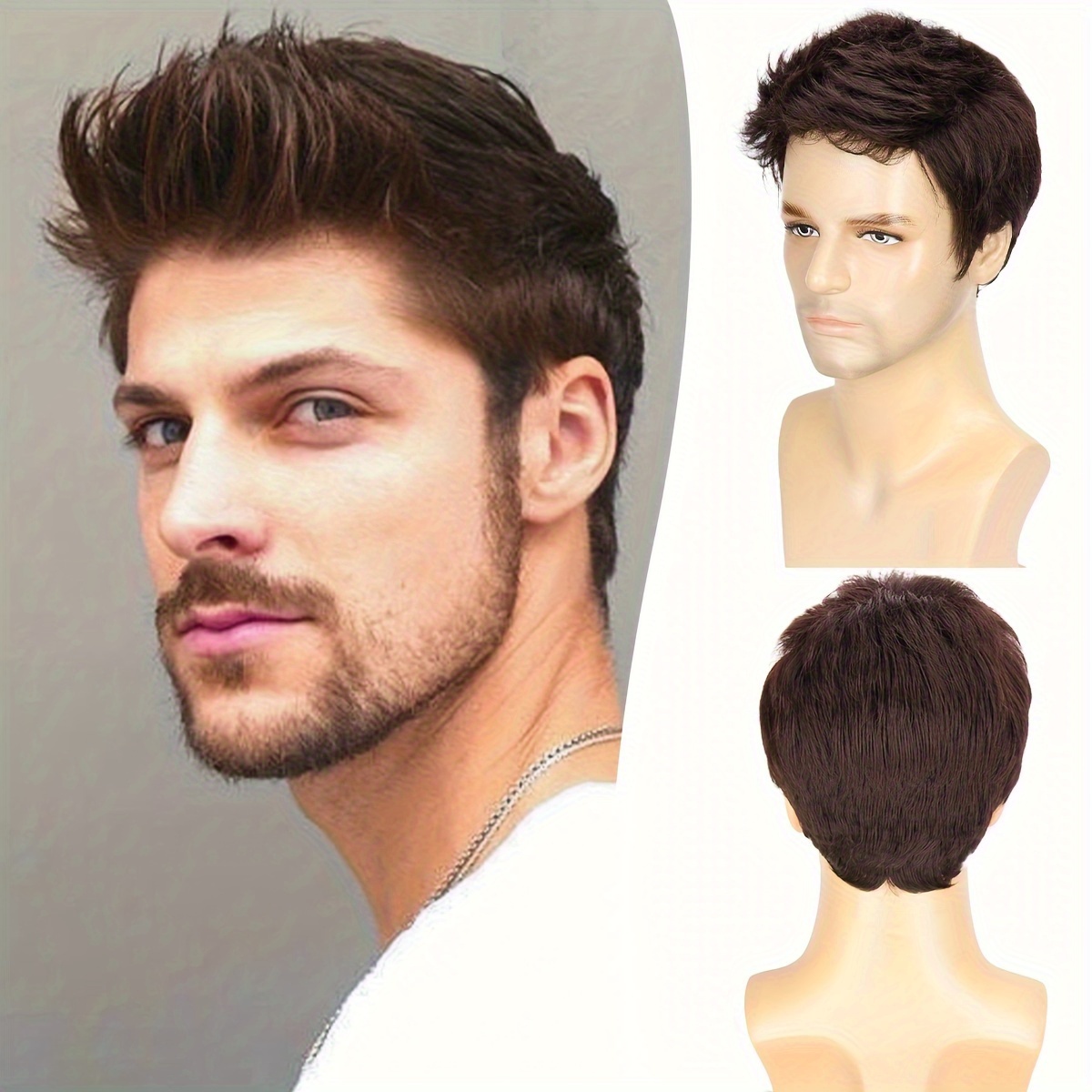 mens wigs sold on Temu United States