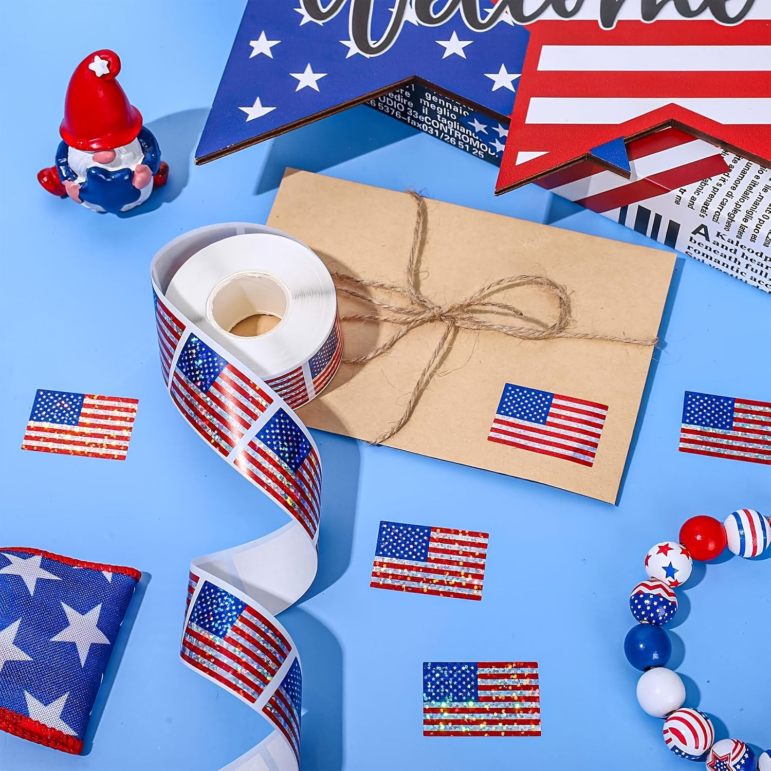 flag stickers sold on Temu United States