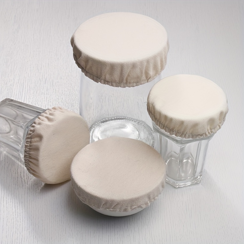 lids sourdough starter jar cloth covers unbleached reusable - Temu Canada