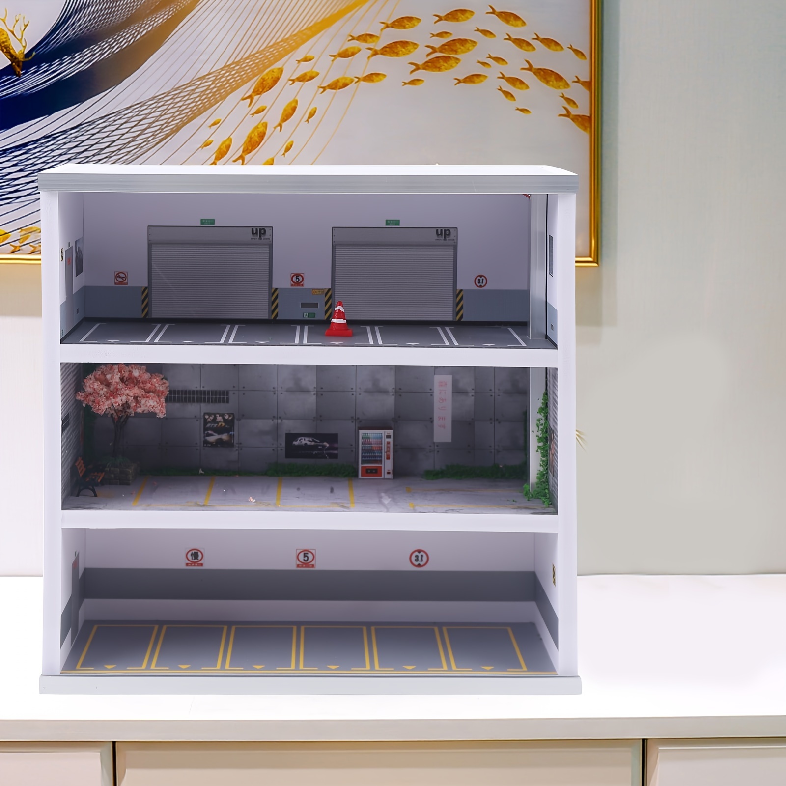 Parking Display Led Lighting Car Garage Diorama - Temu