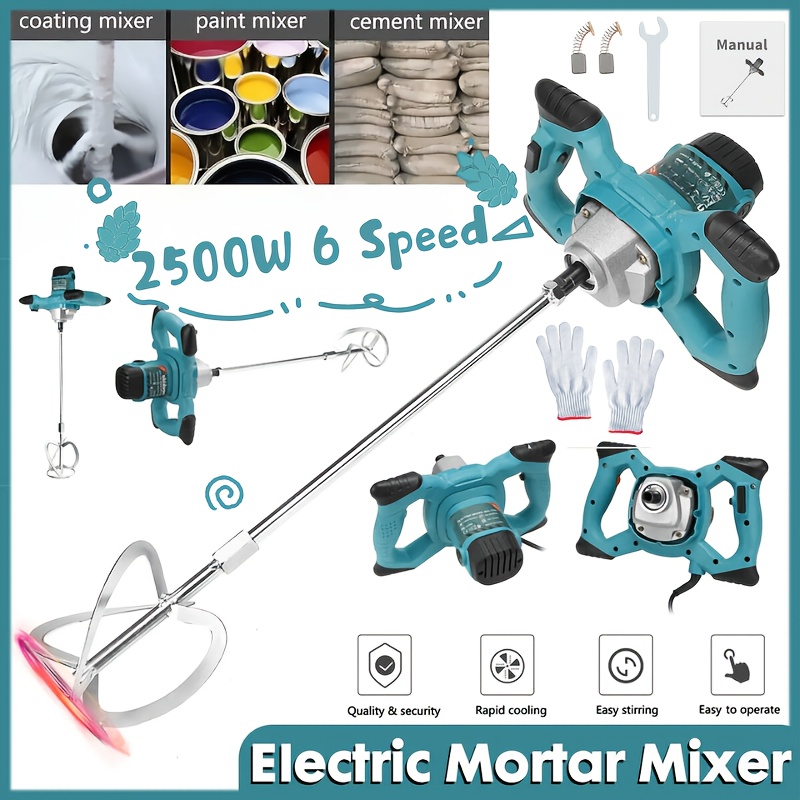 Concrete Mixer 5.0 Cu. Ft. Portable Electric Cement ETL Certificated C ...