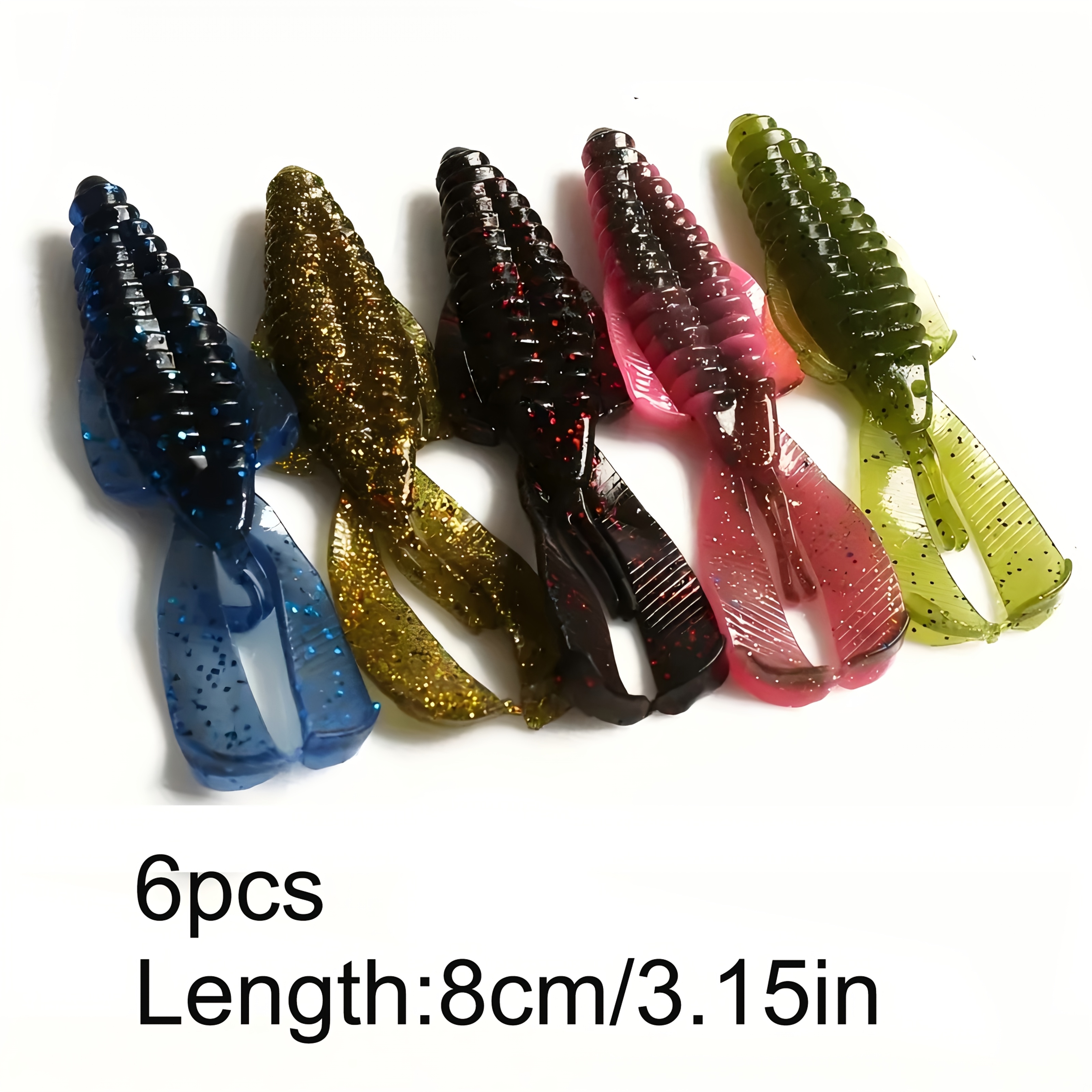soft plastic baits sold on Temu United States