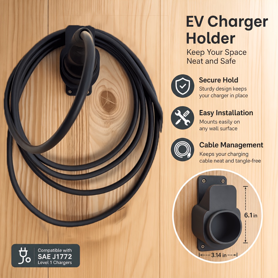 ev charging holder sold on Temu United States
