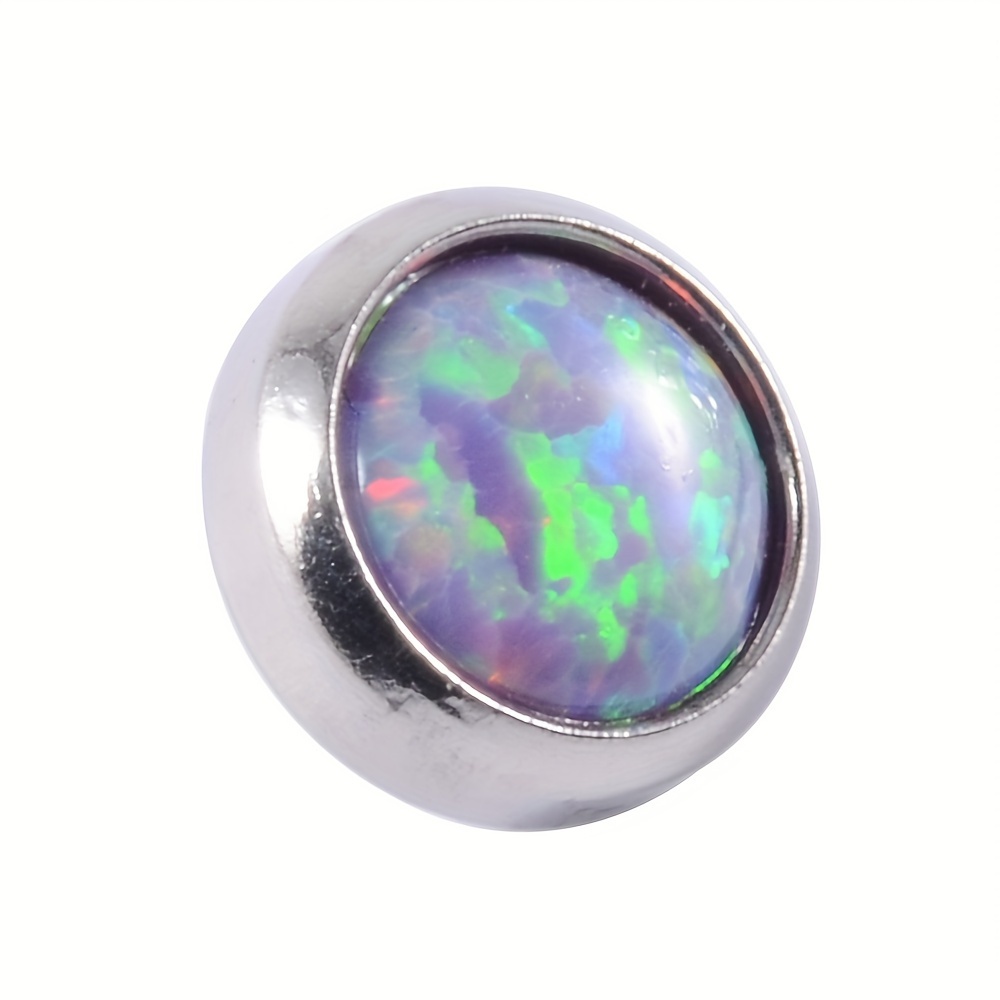Stainless Steel Opal Micro Dermal Piercings Dermal Anchor - Temu United ...