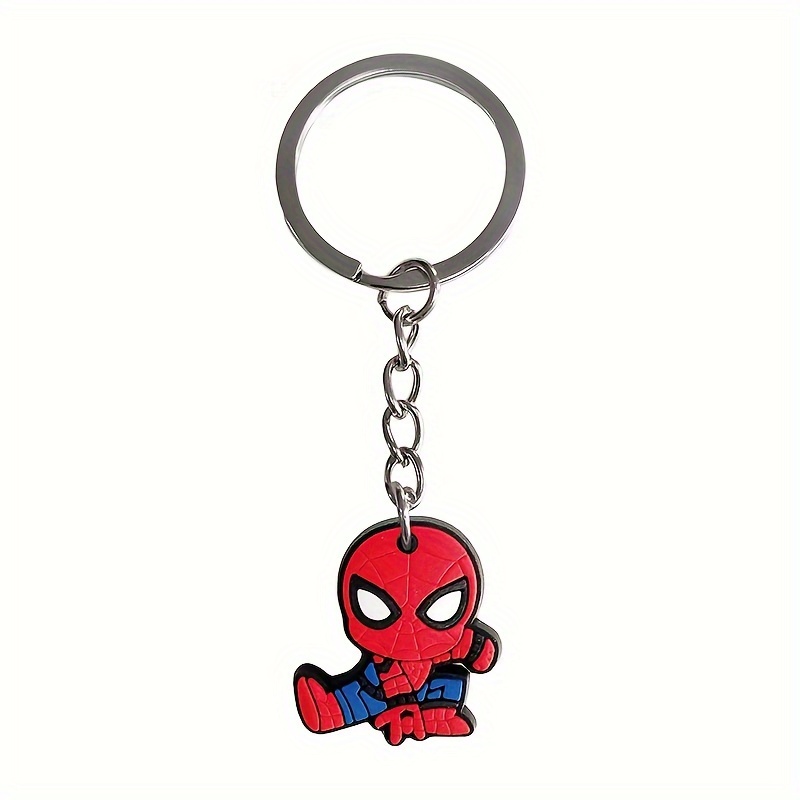 Spider man Series Keychain Cute Superhero Pvc Key - Temu United Kingdom