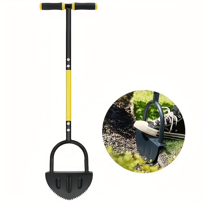 Trench Digger Sod Cutter Lawn Edger, 42 Inch Half Moon Manual Edger ...