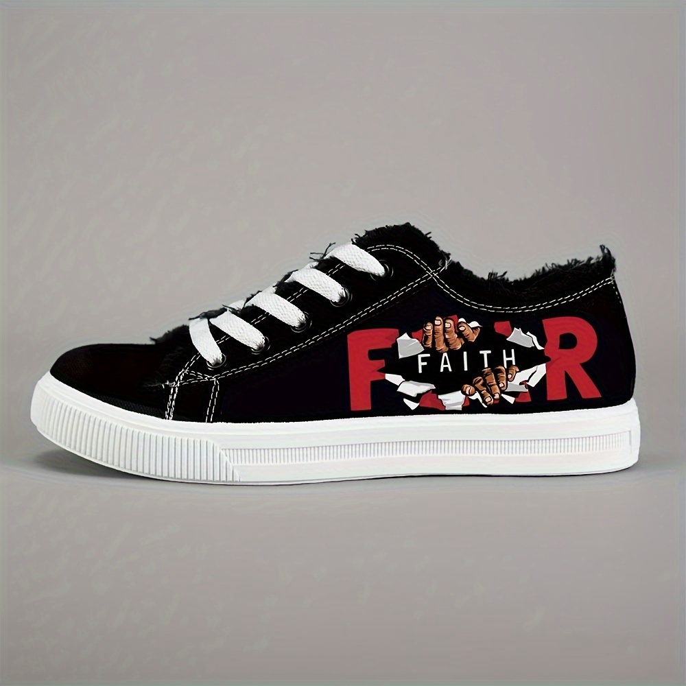 Unisex Teenager's Kid's Faith Letter Print Low Top - Temu South Africa