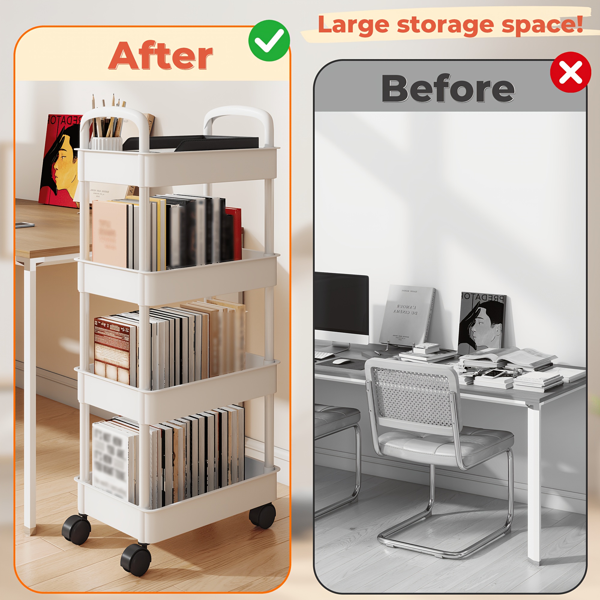 plastic shelving sold on Temu United States