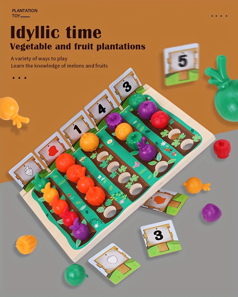 Montessori Farm Puzzle Young Educational Toy - Temu