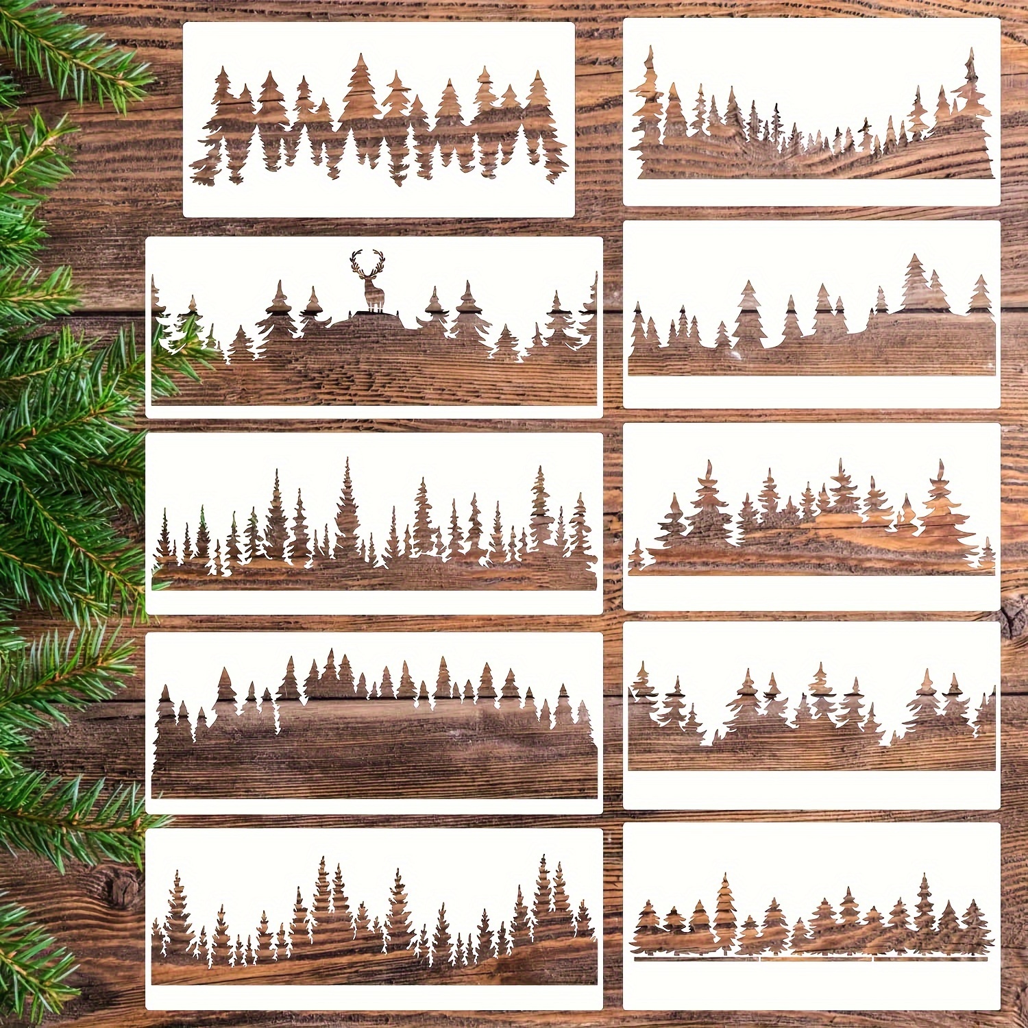 Wood burning tree stencils store