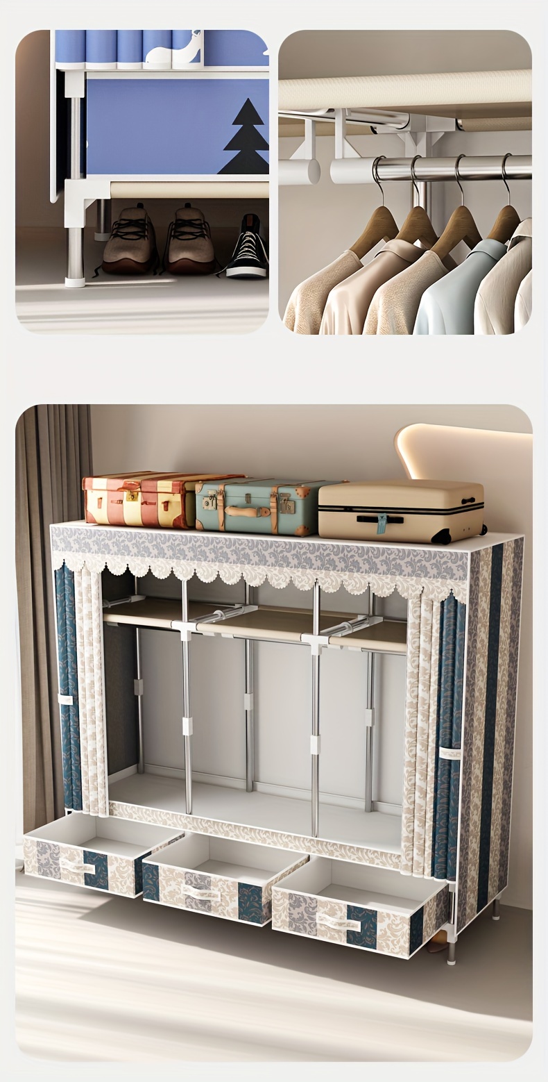 Sturdy & Spacious Clothes Storage Wardrobe - Easy Assembly, Durable ...