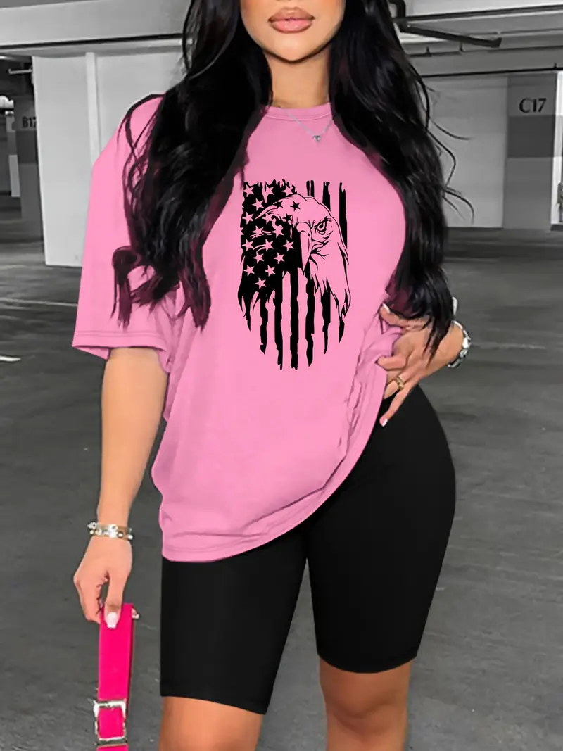 Casual Two Piece Set Graphic Print Crew Neck Short Sleeve Temu Australia