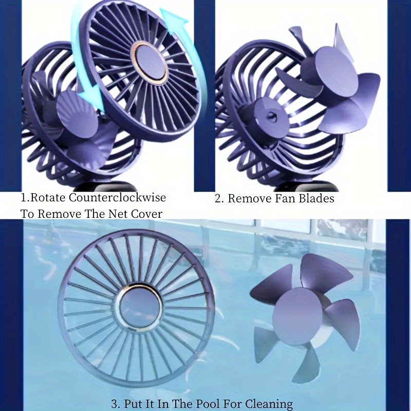 Usb Rechargeable Fan Heat Dissipation Folding Fan Portable - Temu