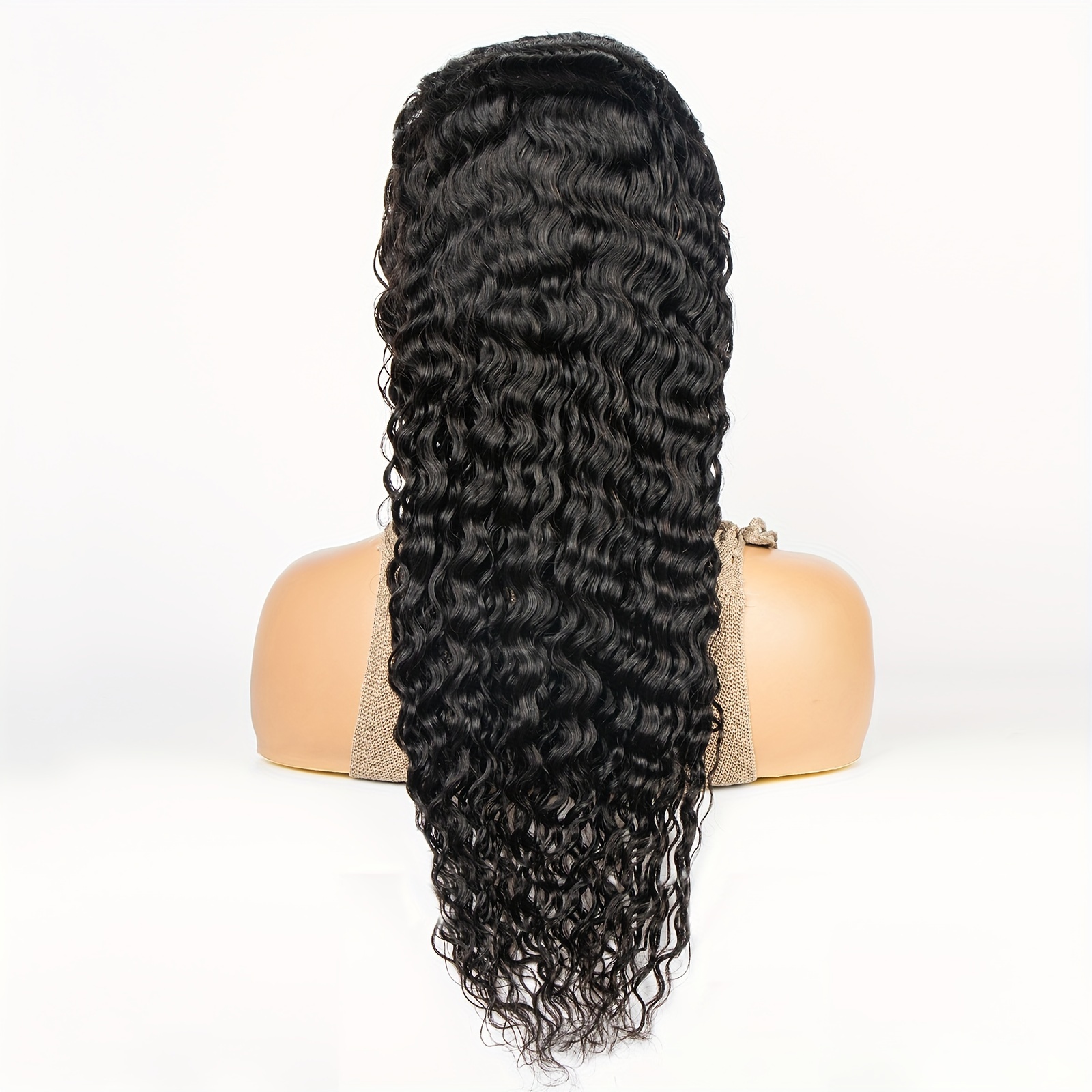 Brazilian Deep Wave Frontal Wig Transparent 13x4 Lace Human - Temu Canada
