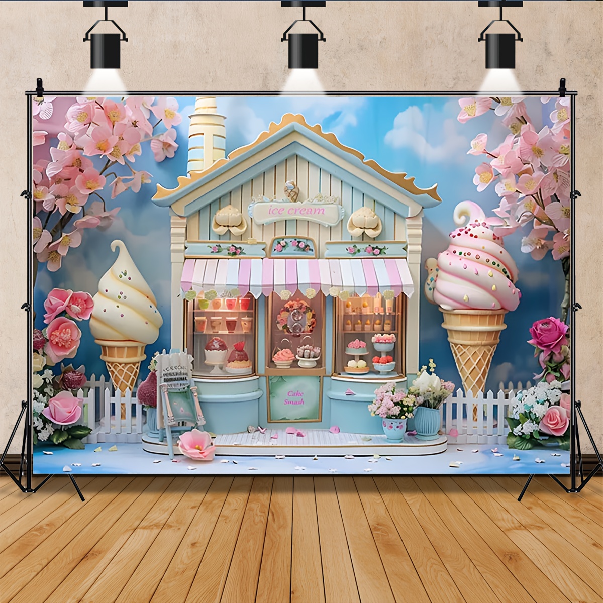 ice cream backdrop] vinyl ice - Temu