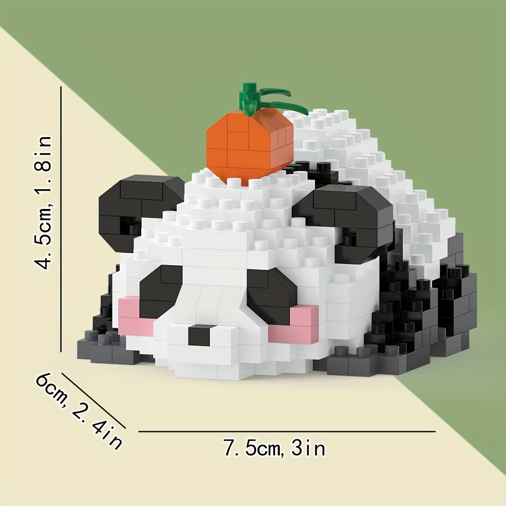 Mini Panda Model Assembly Building Blocks Toys Cute Animal Building ...