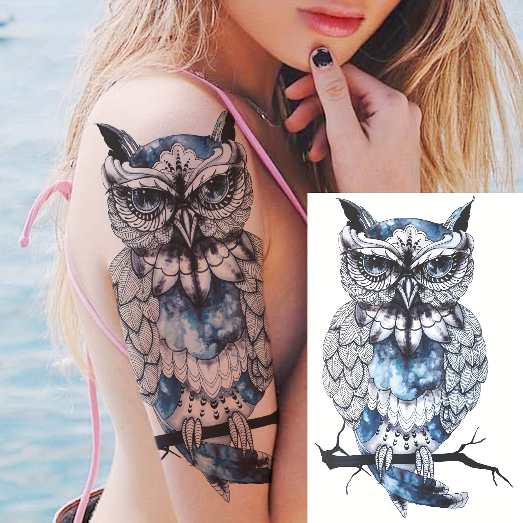 Eulentattoos Für Frauen Auf Dem Arm