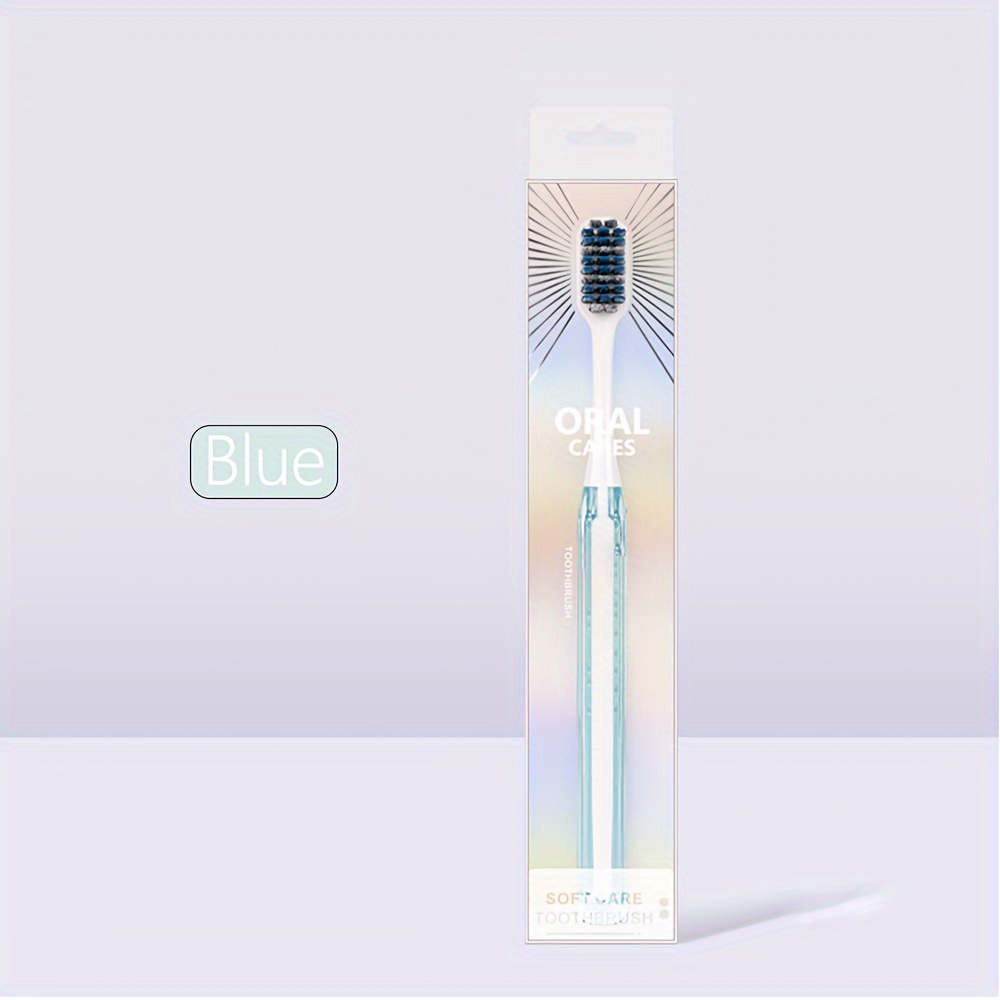 1pc Crystal Toothbrush Soft And Flexible Bristles High End Style Anti ...