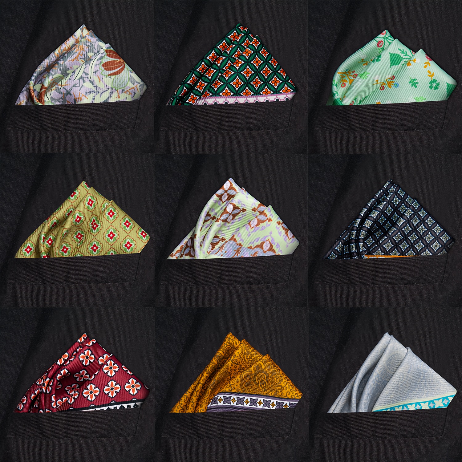pocket squares sold on Temu United States