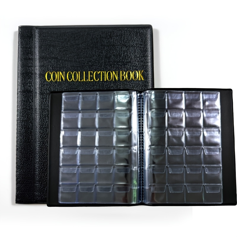Coin Album SAVITA 250-Pocket Coin Collection Album - Leather Coin Book ...