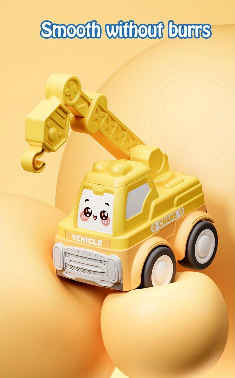 4-piece Friction Powered Construction Vehicle Toy Set, Early ...