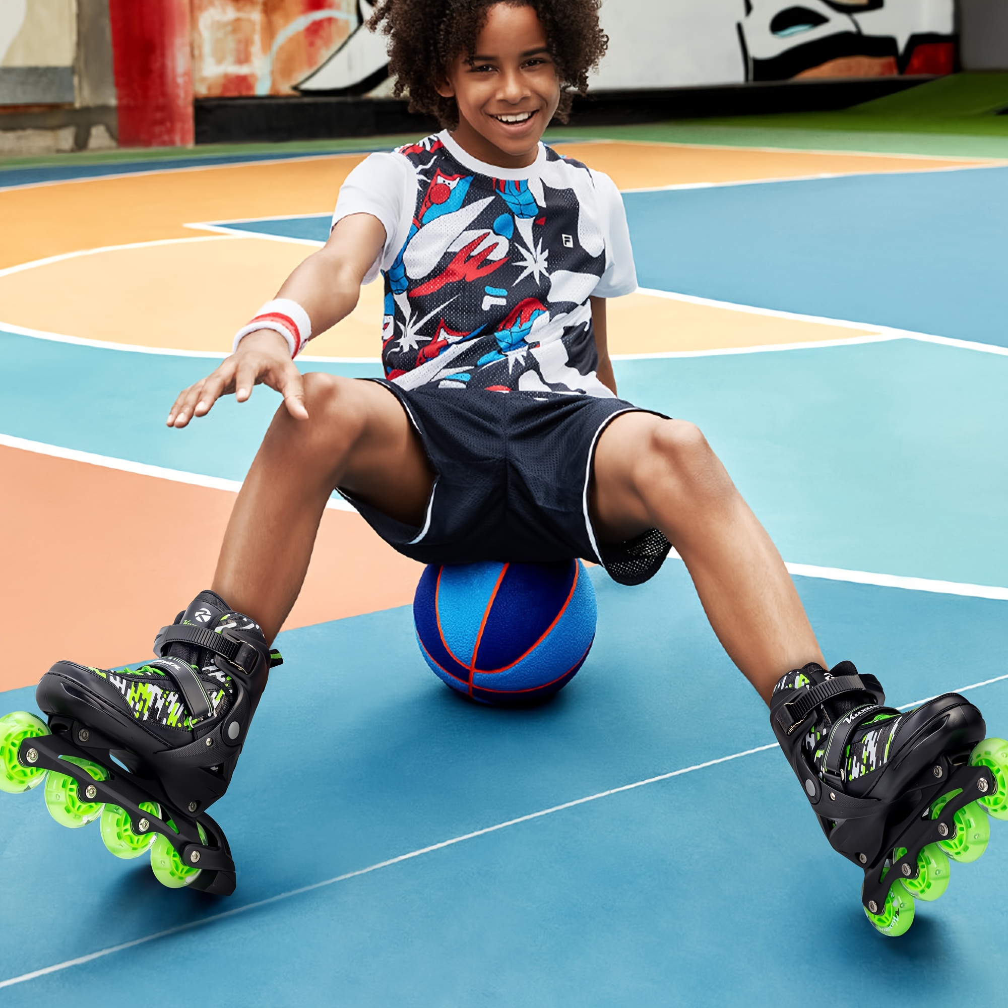 adjustable inline skates kids teens boys girls women Temu