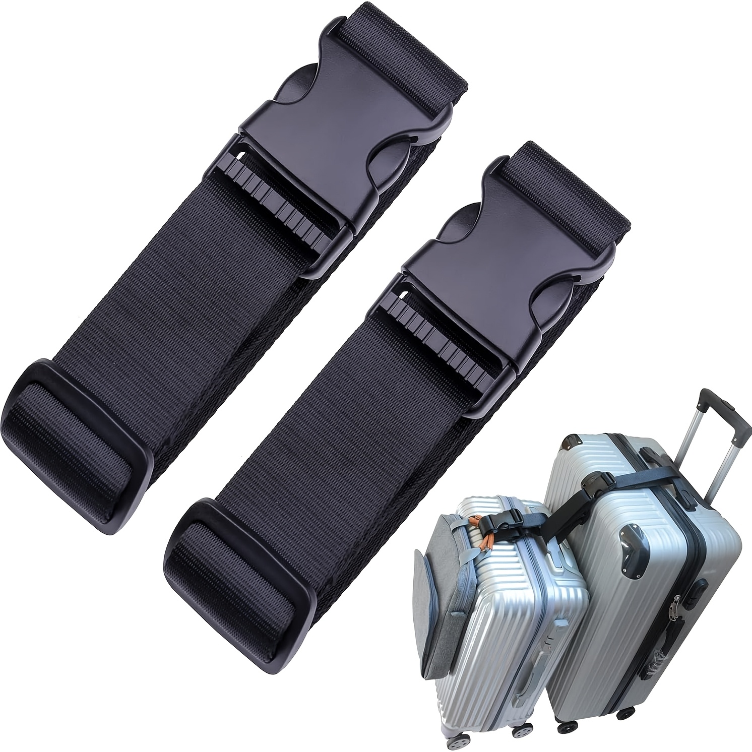 adjustable luggage straps sold on Temu United States