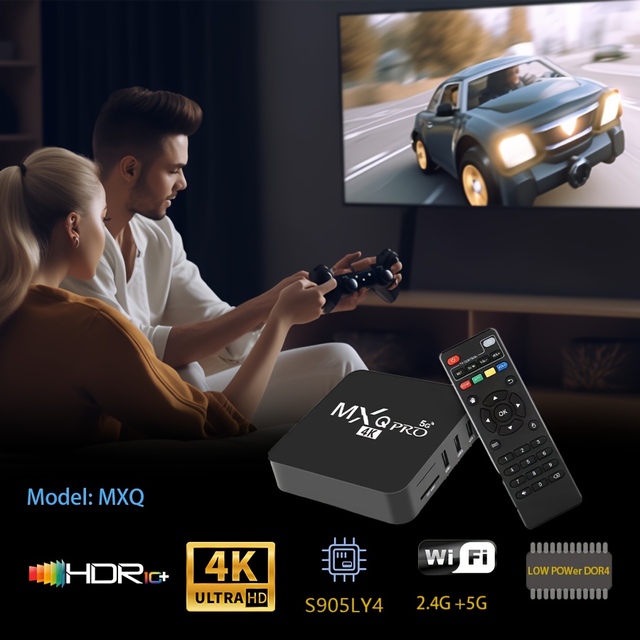 tv box sold on Temu United States