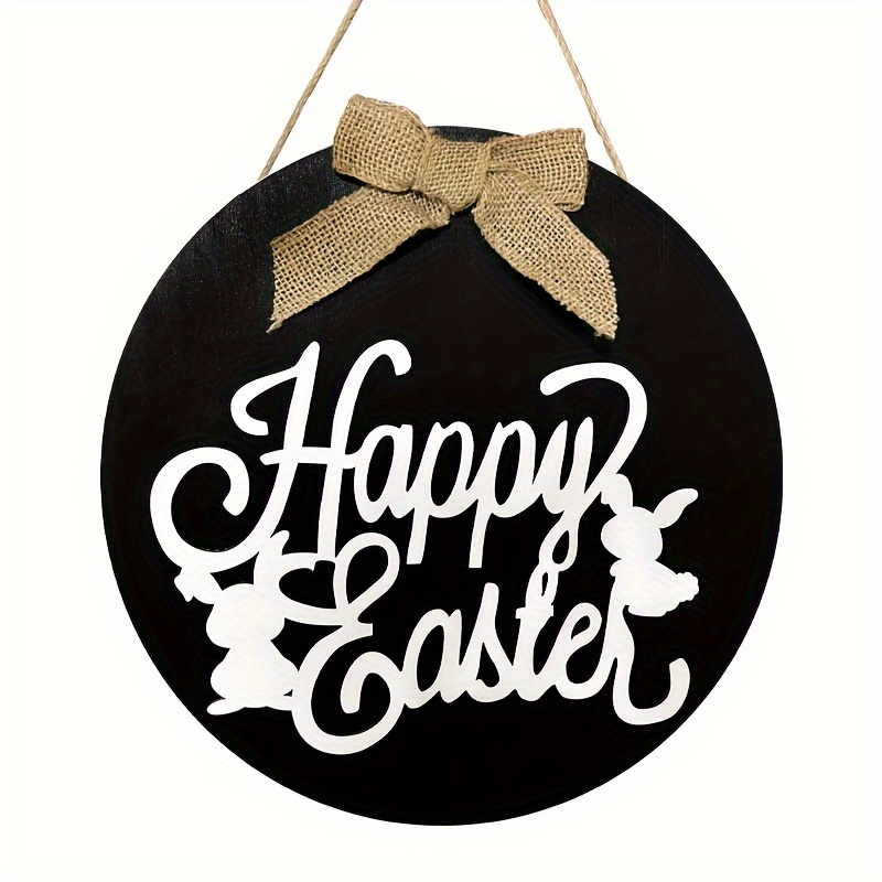 Happy Easter Sign Adorable Bunny Wooden Easter Decorations - Temu South ...