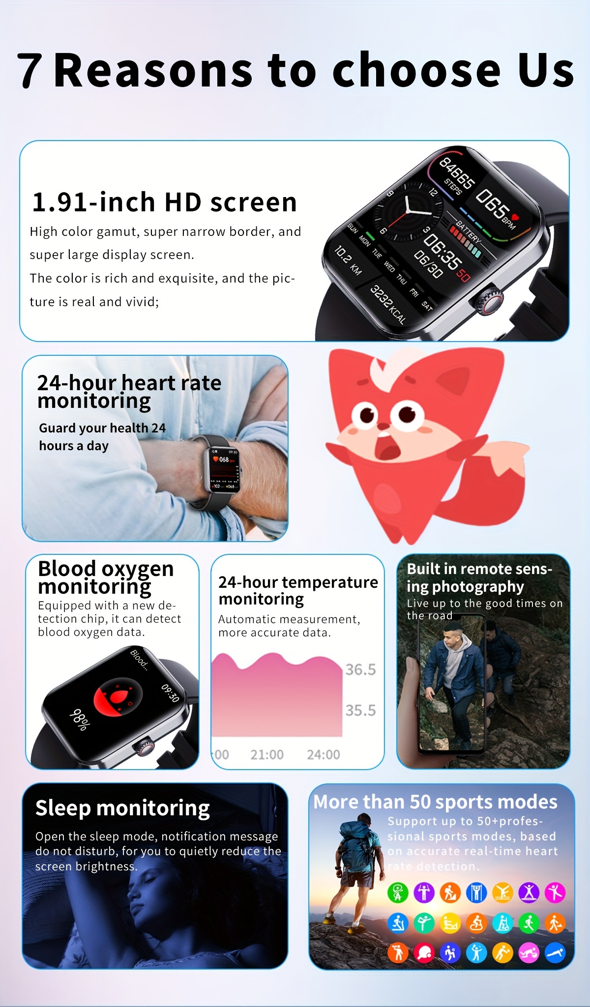 Record Watch Smart Watch Hd Touch Screen. Step Count - Temu