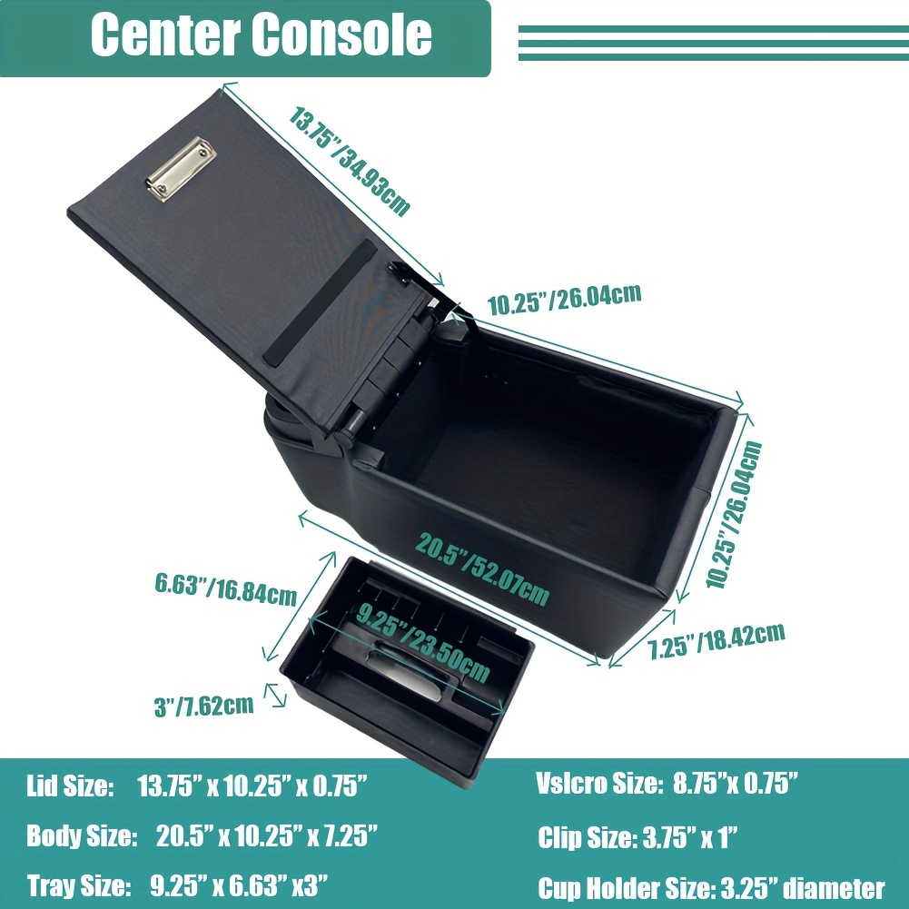 Universal Truck Seat/bench Center Console - Temu