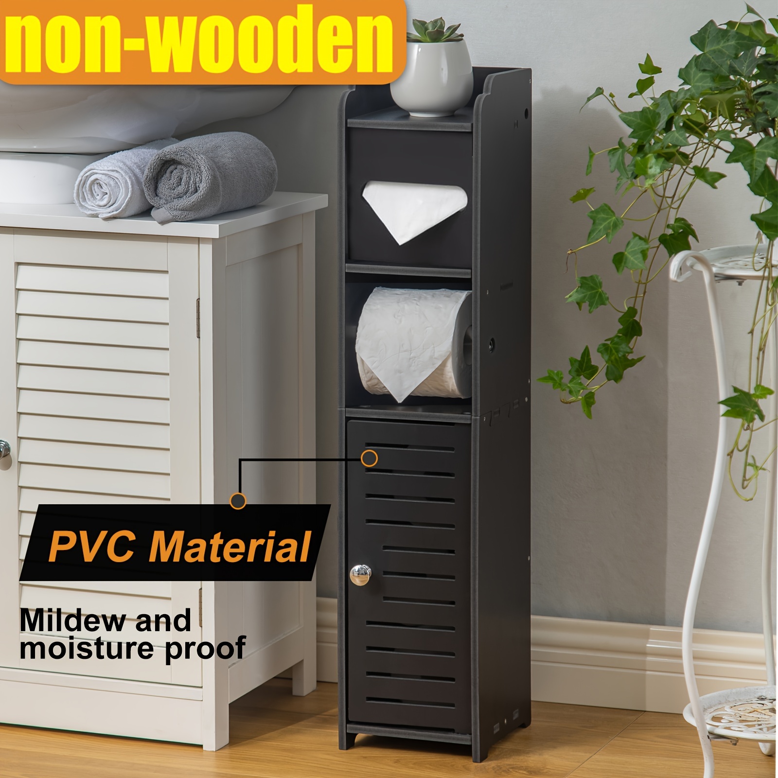 small bathroom storage cabinet suitable small spaces Temu United Kingdom