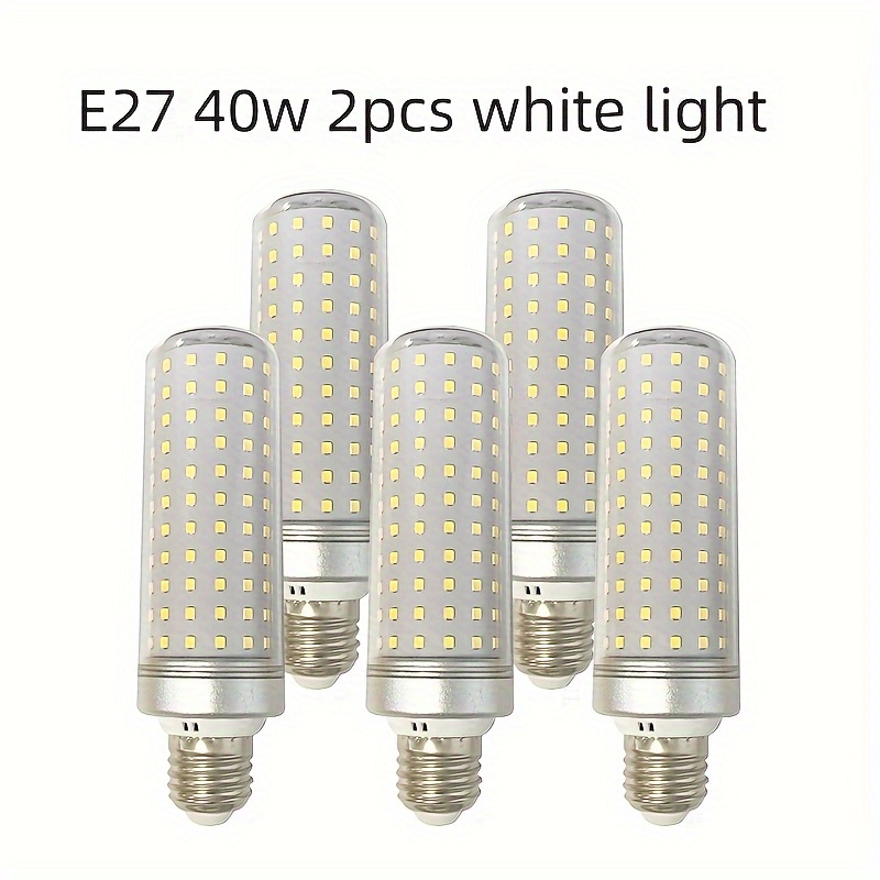 2pcs Corn Bulb, 40w, E27/e26, Edison Screw Bulb, 380w Incandescent Bulb Equivalent, Non-dimmable ...